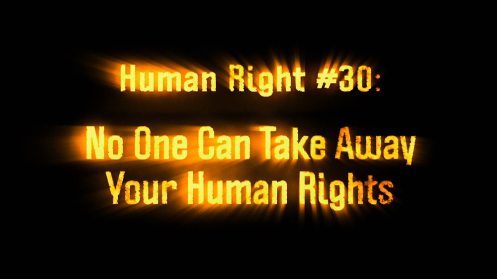 30. No One Can Take Away Your Human Rights