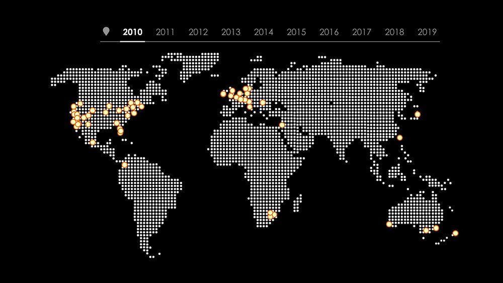 A Timeline of New Scientology Organizations Dedicated from 2010-2020