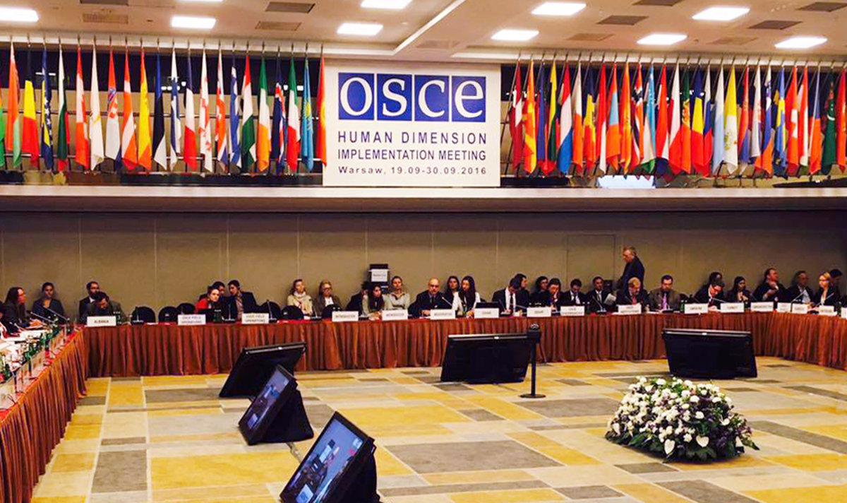 OSCE Human Dimension Implementation Meeting 2016