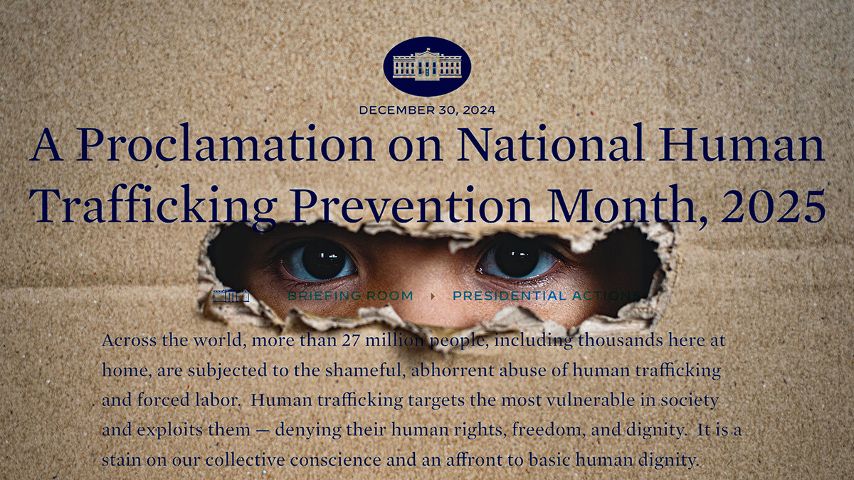 National Human Trafficking Prevention Month Calls Attention to Horrors ...