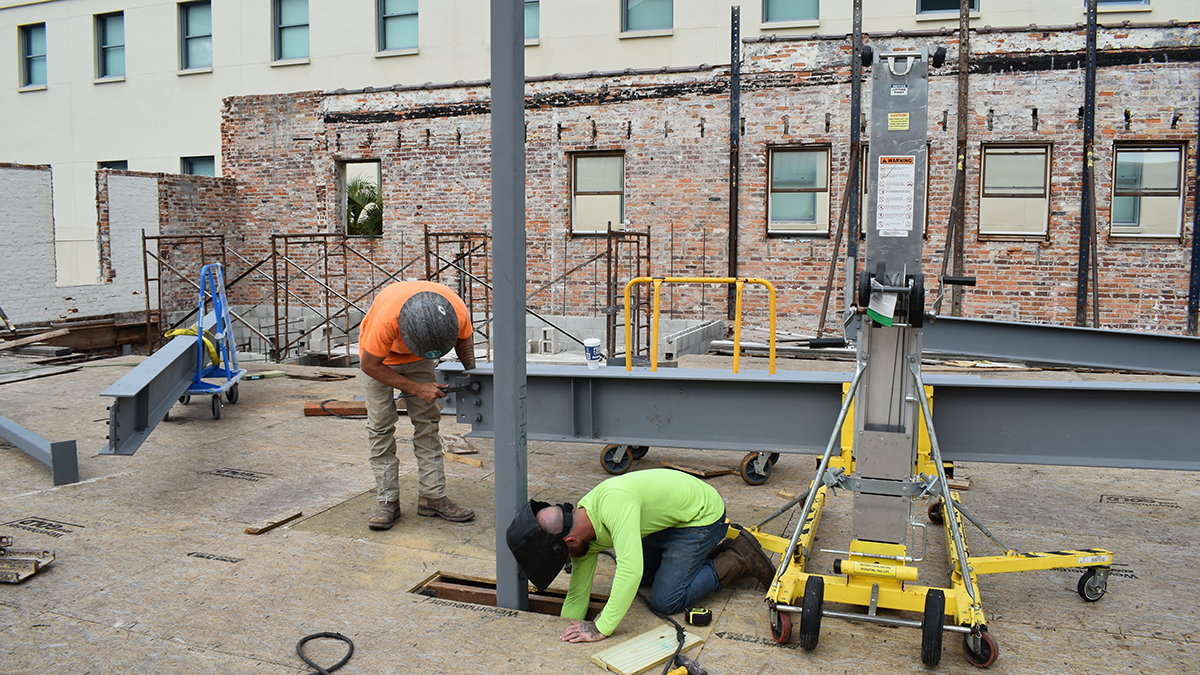 Second-Floor Steel Beam Installation Begins at the Woolworth Building
