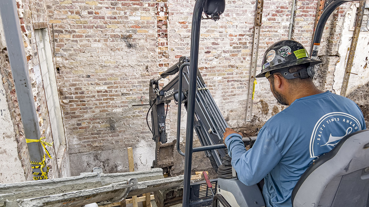 Concrete Poured for Elevator Pit Foundation at the Woolworth Building
