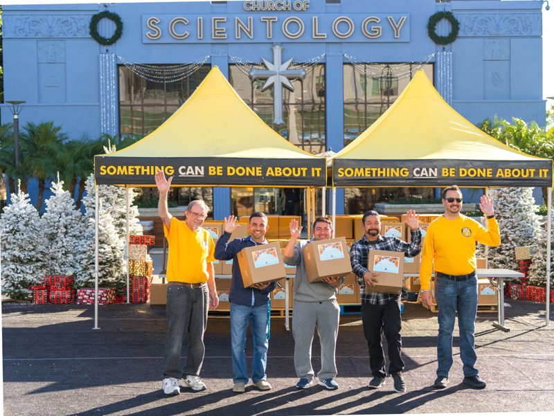 Church of Scientology Weekly Food Drive With a Special Holiday Touch