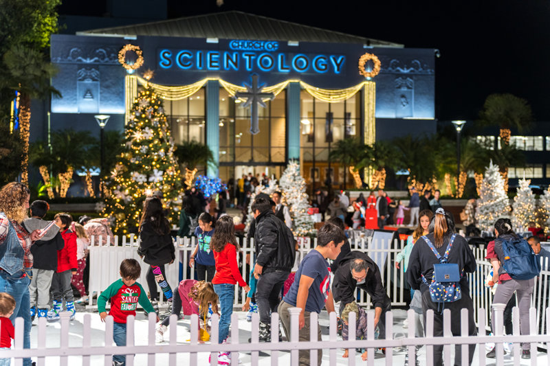 Family Fun at the Holiday Lights Festival at the Church of Scientology