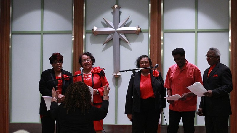 Two Congregations Come Together in Prayer and Song